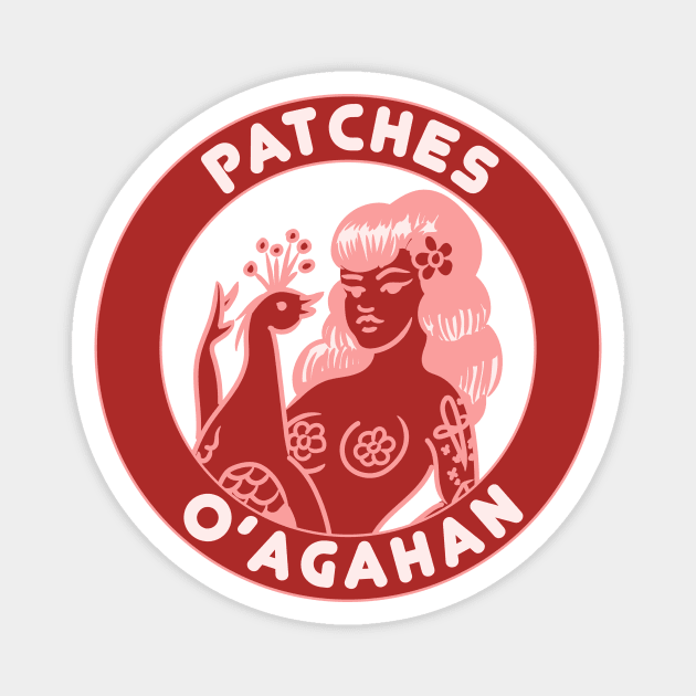 Patches O'Agahan Official Logo Maroon - Logo - Magnet | TeePublic