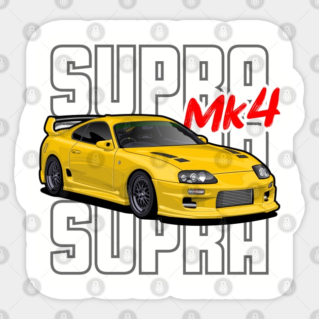 Toyota Supra MK4 - Toyota Supra Mk4 - Sticker | TeePublic