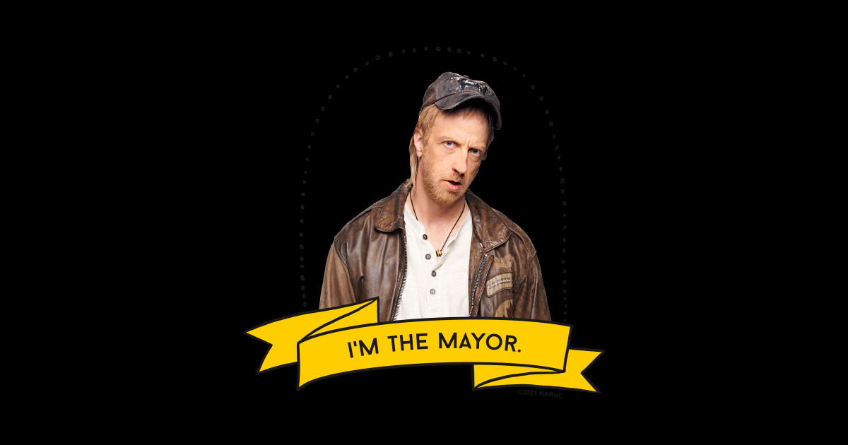 Schitt's Creek Roland: I'm the Mayor - Schitts Creek - Sticker | TeePublic