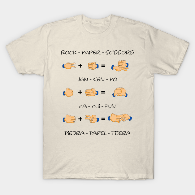 Rock, Paper, Scissors - Childhood Games - T-Shirt | TeePublic