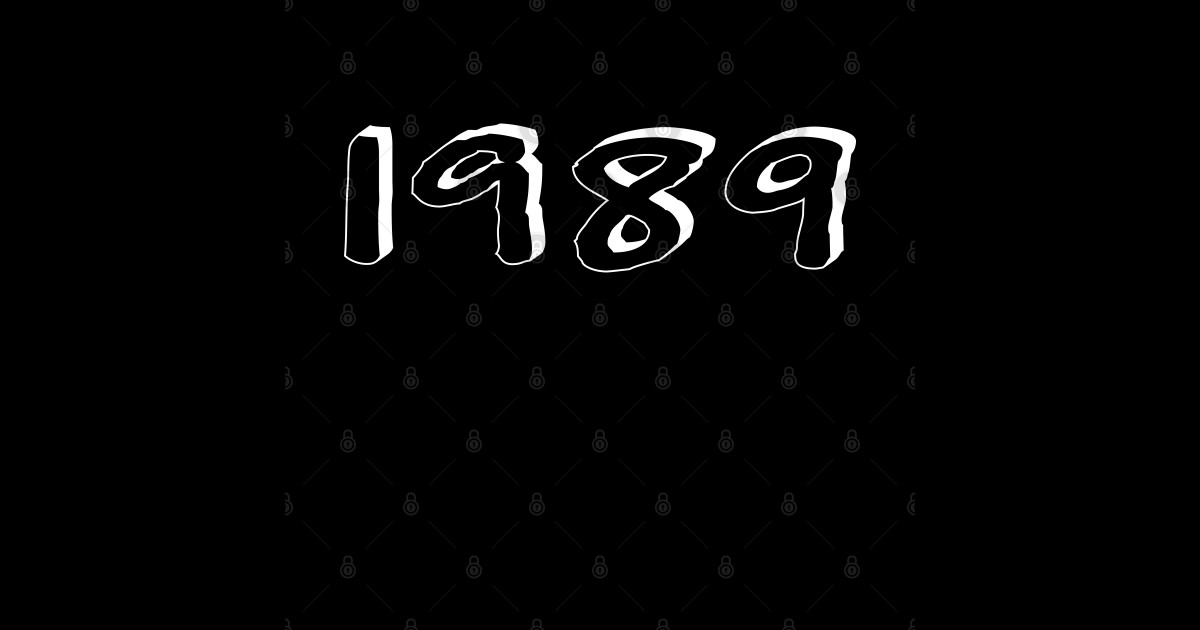 Retro 1989 Black Text - 1989 - Sticker | TeePublic