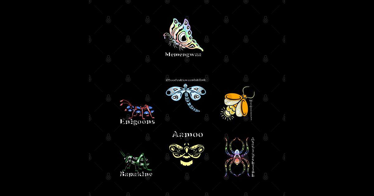 Ojibwe Insects 01 - Ojibwe - Sticker | TeePublic