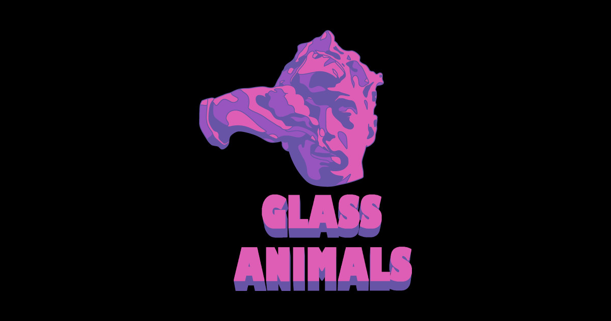 Glass Animals Purple Touch (Head and Logo) - Glass Animals - Sticker ...