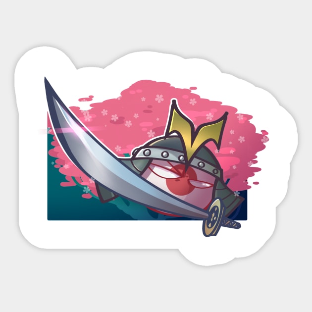 Japanball Samurai! v3 - Countryballs - Countryballs - Sticker | TeePublic