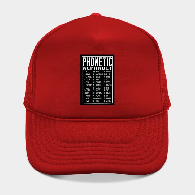 PHONETIC ALPHABET - Phonetic Alphabet - Hat | TeePublic