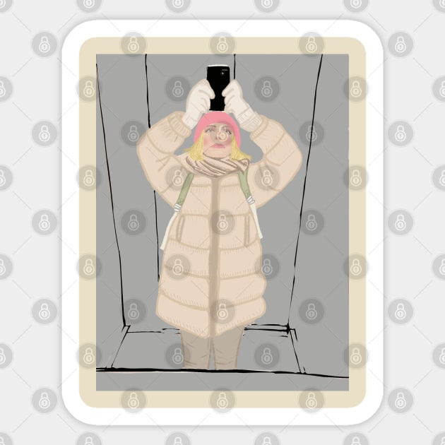 Photographer girl - Photographer - Sticker | TeePublic