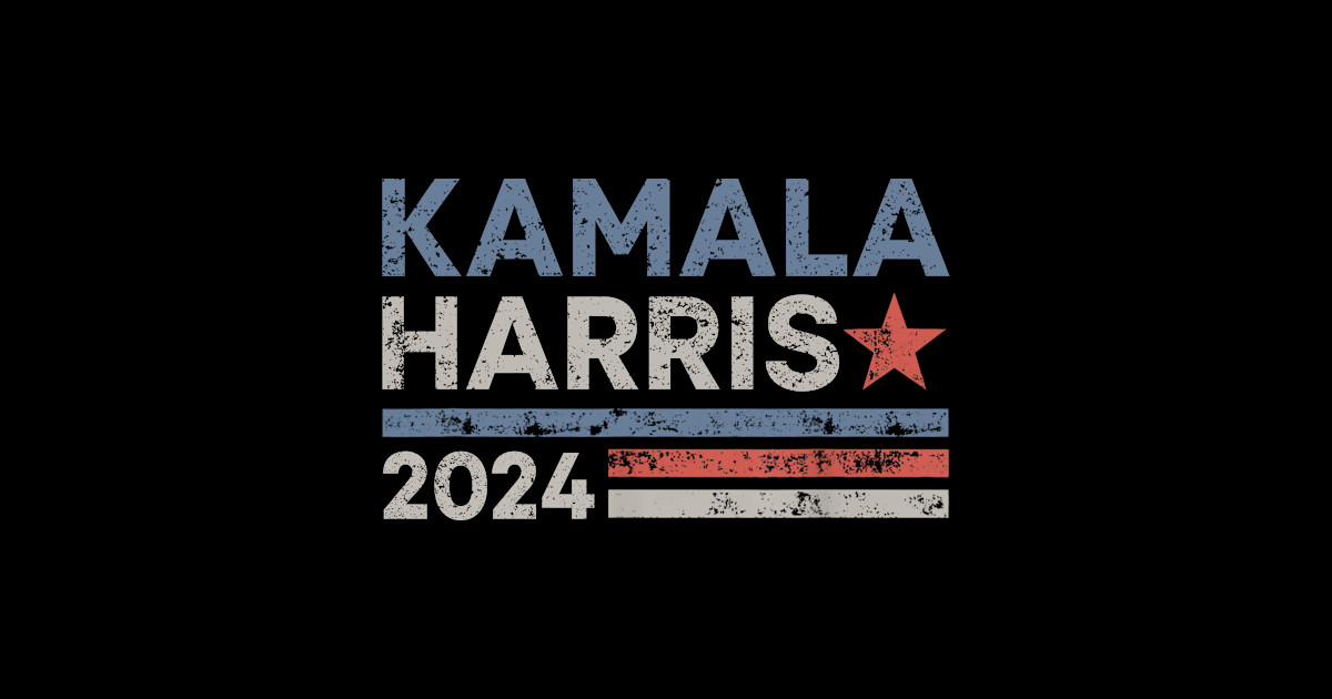 Kamala Harris 2024 For President Election Retro Vintage Red White Blue ...