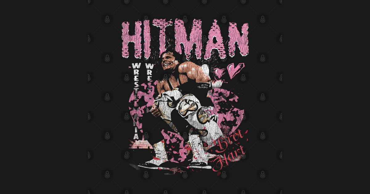 Bret Hart Hitman - Bret Hart - T-Shirt | TeePublic