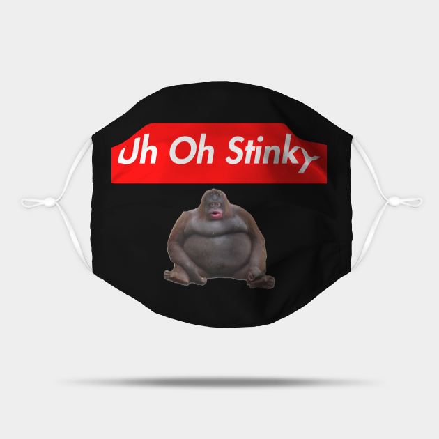 Uh Oh Stinky Monkey Meme - Uh Oh Stinky Poop - Mask | TeePublic