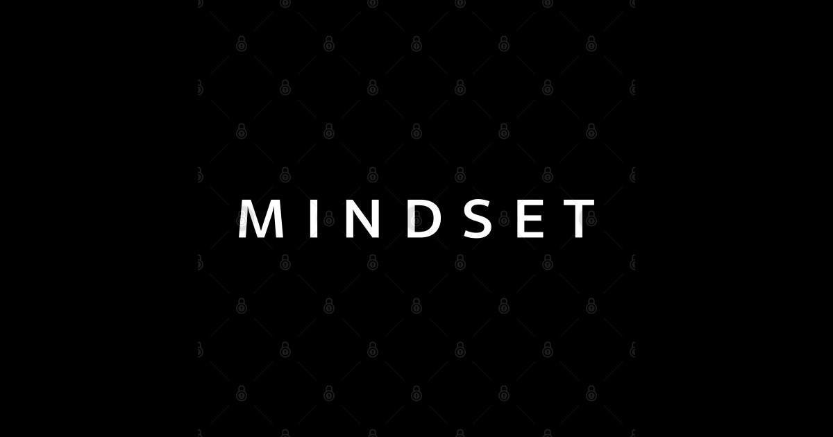 Mindset – Simple Typography - Mindset - Sticker | TeePublic
