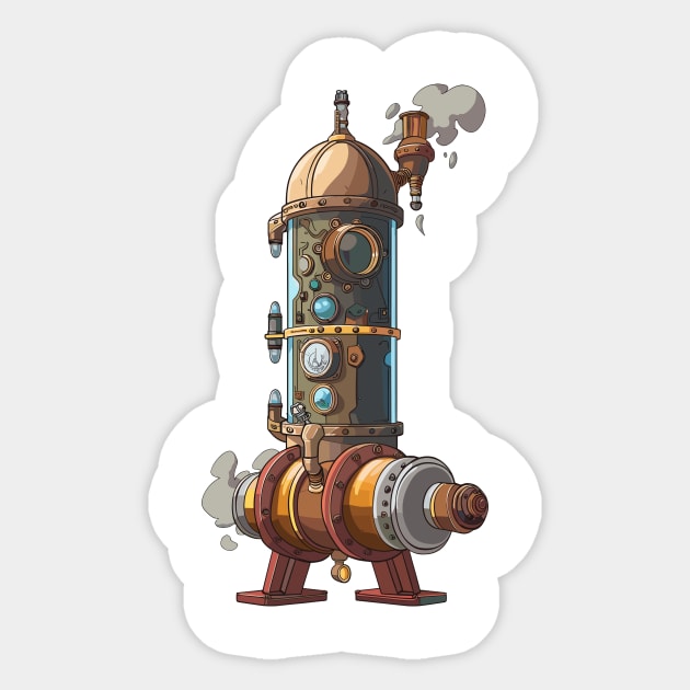 Steampunk Pneumatic Tube - Steampunk - Sticker | TeePublic