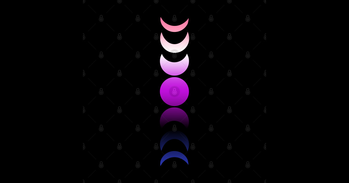 Moon Phases Pride (Genderfluid) - Genderfluid - Sticker | TeePublic