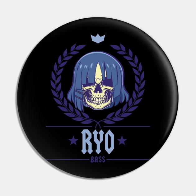 BOCCHI THE ROCK!: RYO BASS - Bocchi The Rock - Pin | TeePublic