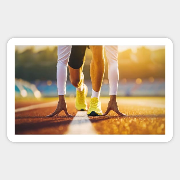 sprint start - Sprint Start - Sticker | TeePublic