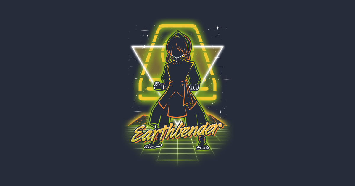 Retro Earthbender - Avatar The Last Airbender - T-Shirt | TeePublic