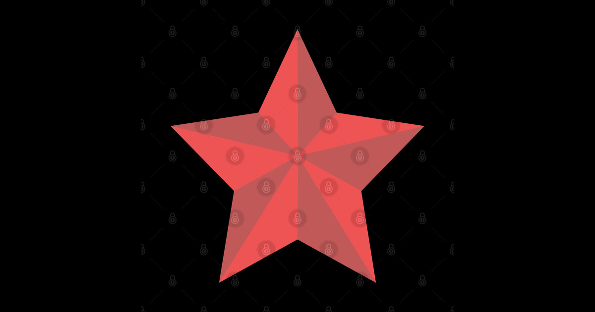 Red star - Red Star - Sticker | TeePublic