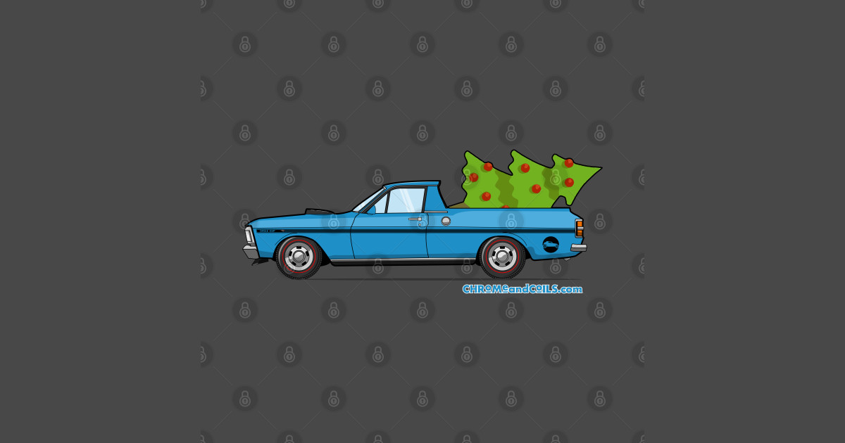 1971 XY GT Aussie Ute Christmas Tree - Xy Falcon - T-Shirt | TeePublic