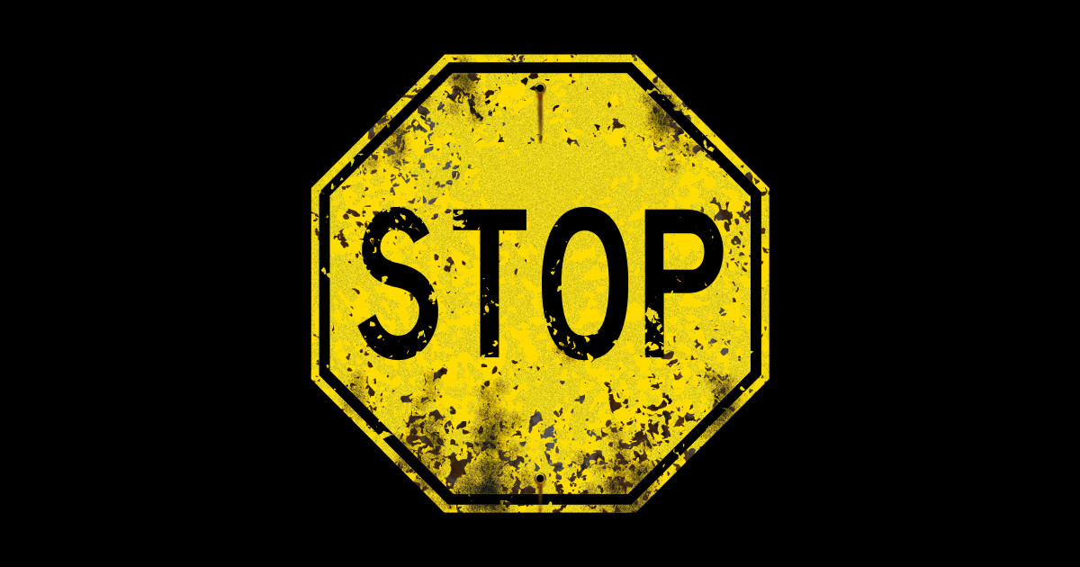 Retro Stop Sign (weathered) - Stop Sign - Pillow | TeePublic