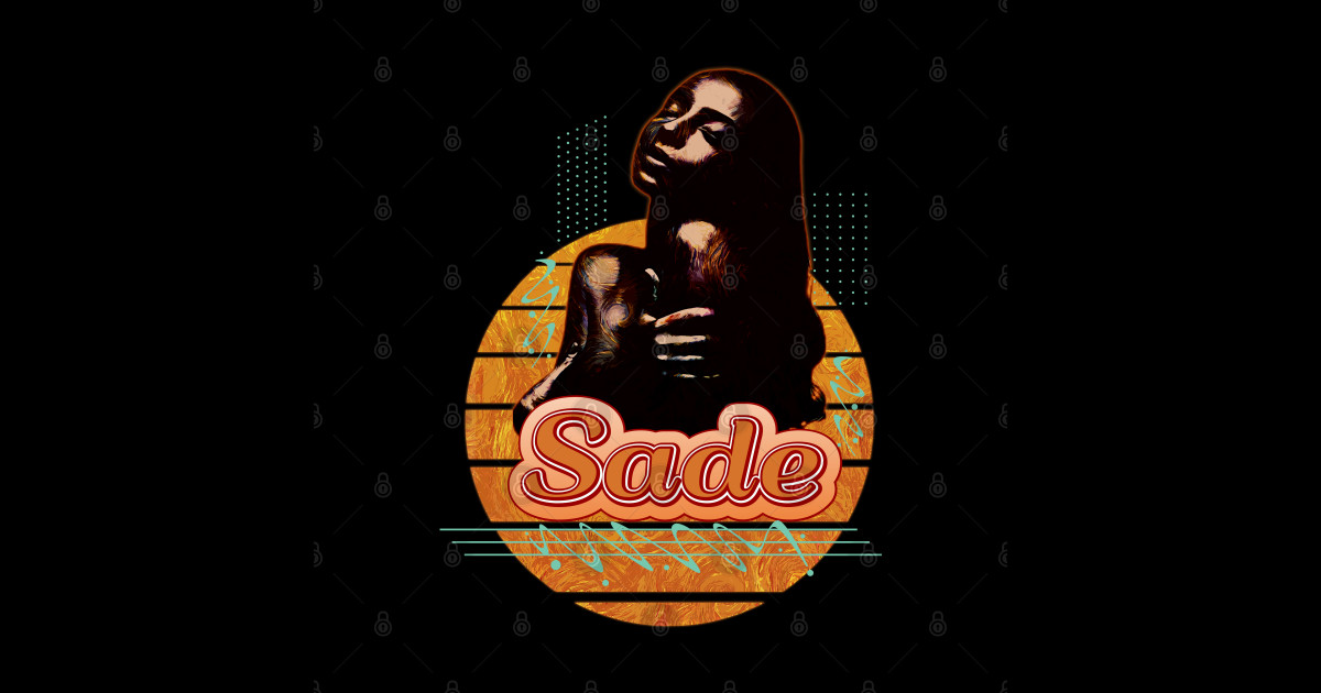 Sade \\ Retro Art - Sade Adu - Sticker | TeePublic