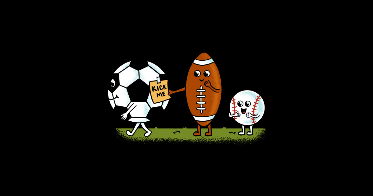 Soccer Kick me - Soccer - Sticker | TeePublic