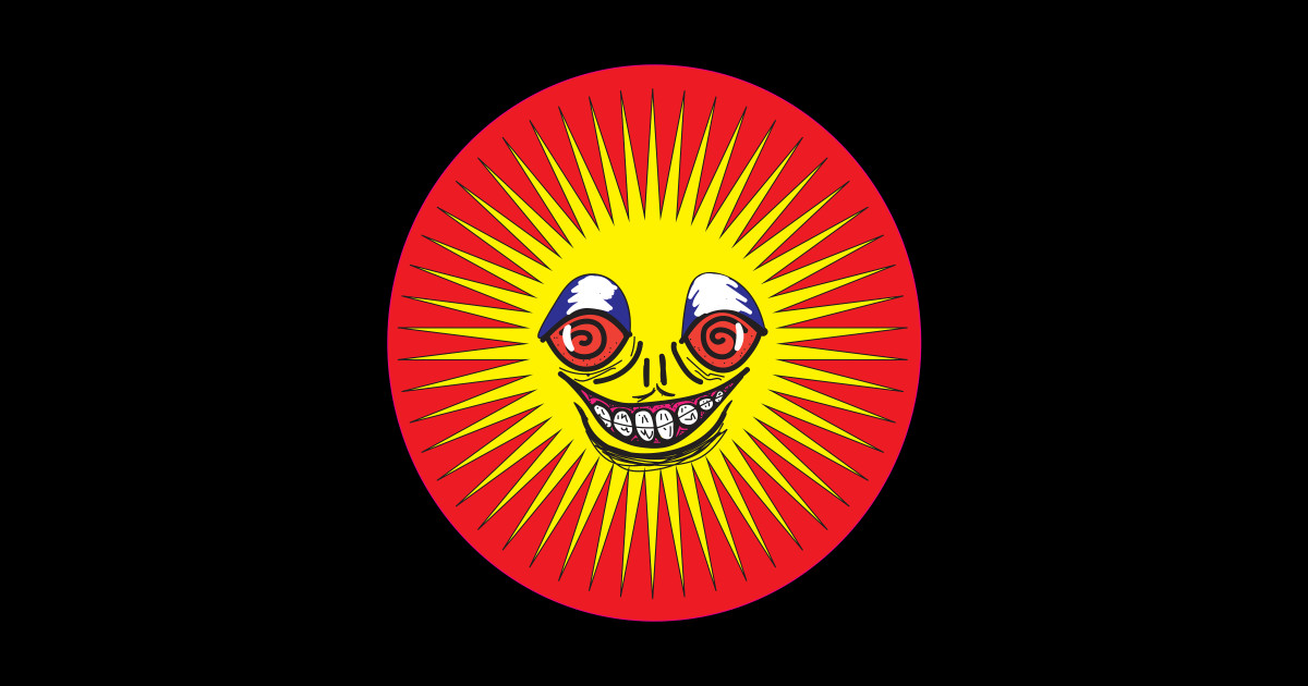 Trippy Sun - Punk - Sticker | TeePublic