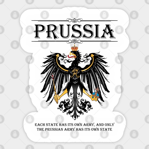 Prussia - Prussia - Sticker | TeePublic