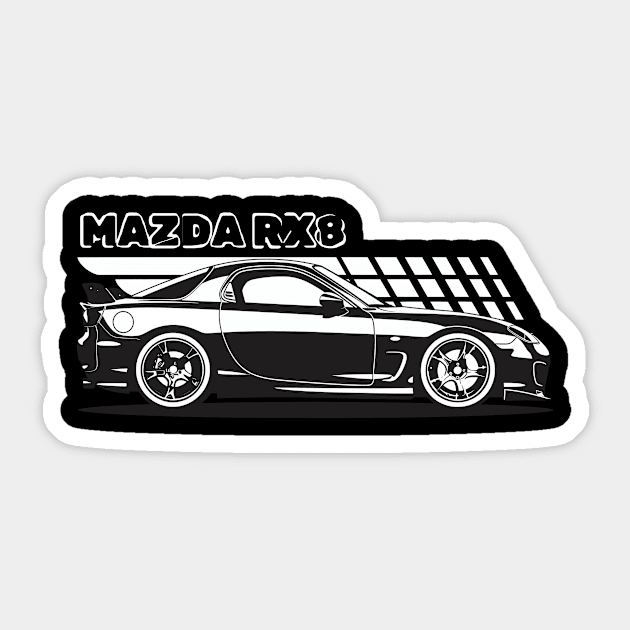 rx8 jdm style - Rx8 - Sticker | TeePublic