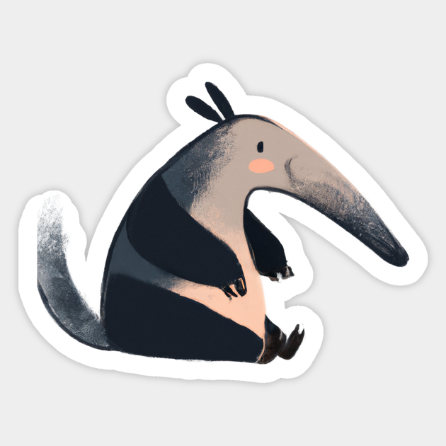Cute Anteater Drawing - Anteater - Sticker | TeePublic