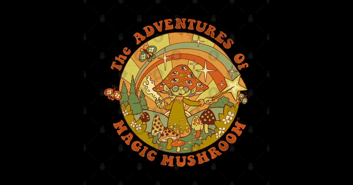 Magic Mushroom - Magic Mushrooms - Sticker | TeePublic