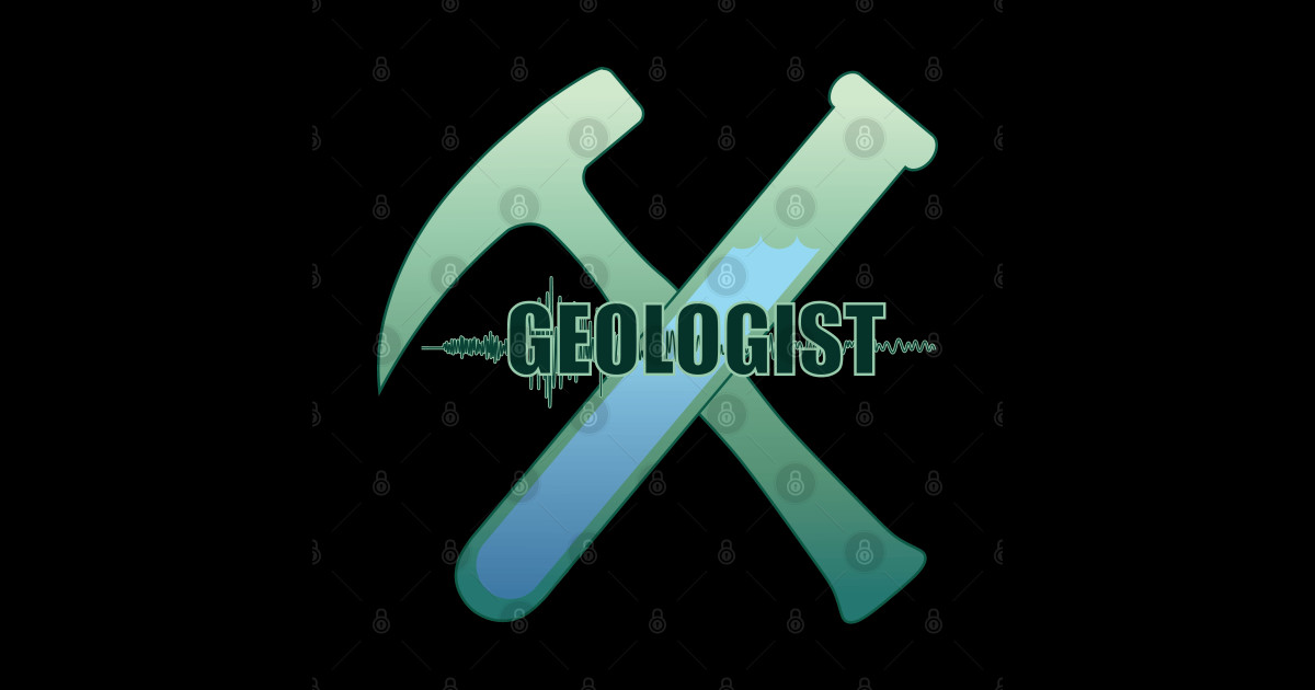 Geologist Coat of Arms - Geology - Sticker | TeePublic