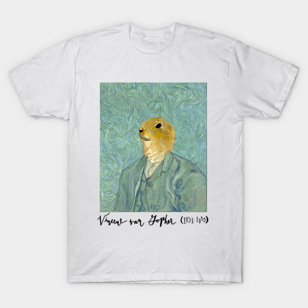 Vincent van Gopher - Vincent Van Gogh - T-Shirt | TeePublic