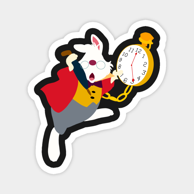 I’m Late I’m Late Rabbit - Rabbit From Alice In Wonderland - Magnet ...