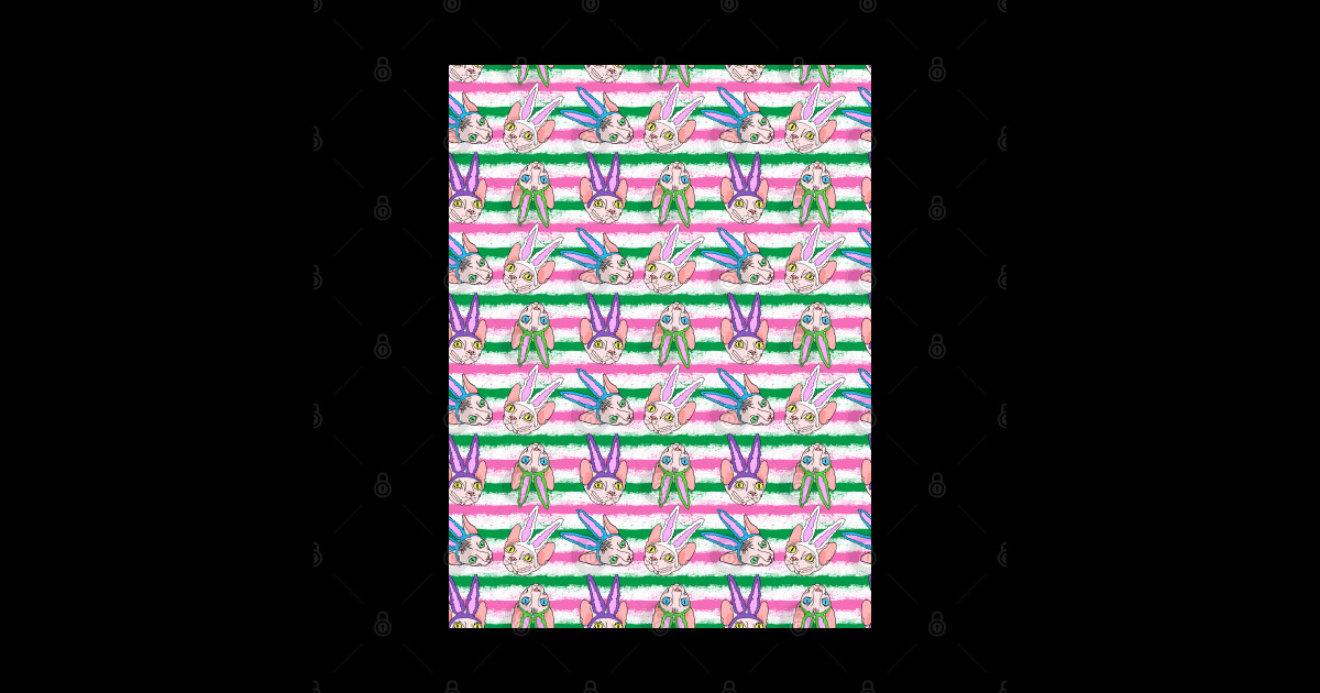 easter sphynx stripes - Sphynx - Sticker | TeePublic