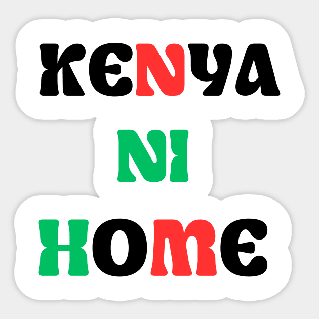 Vibrant Kenyan-themed - Kenyan - Sticker | TeePublic