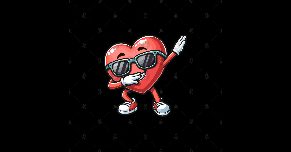 Valentine's Day Dabbing Heart - Valentines Day - Posters and Art Prints ...