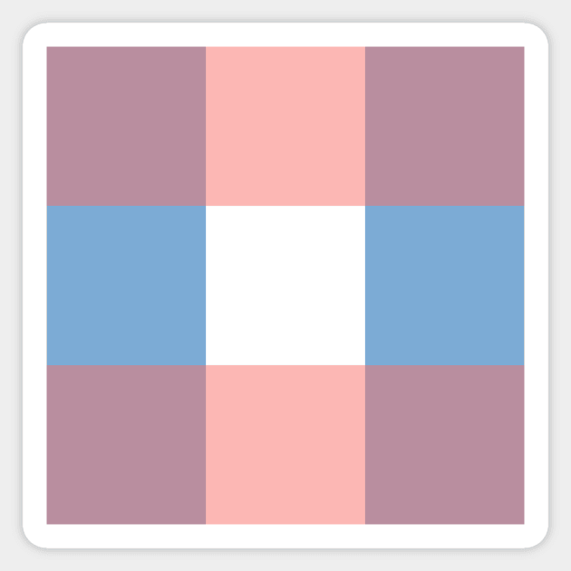 Gimme More Cottagecore - Pastel Gingham Pattern - Plaid - Sticker ...