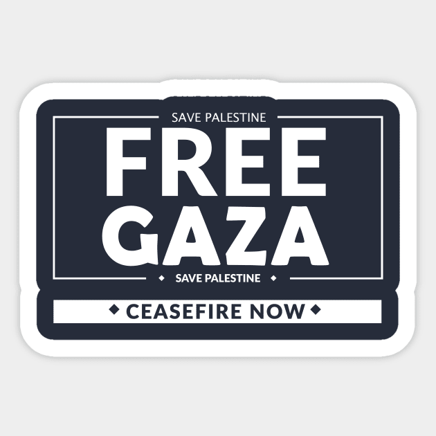 Free Gaza - Gaza - Sticker | TeePublic