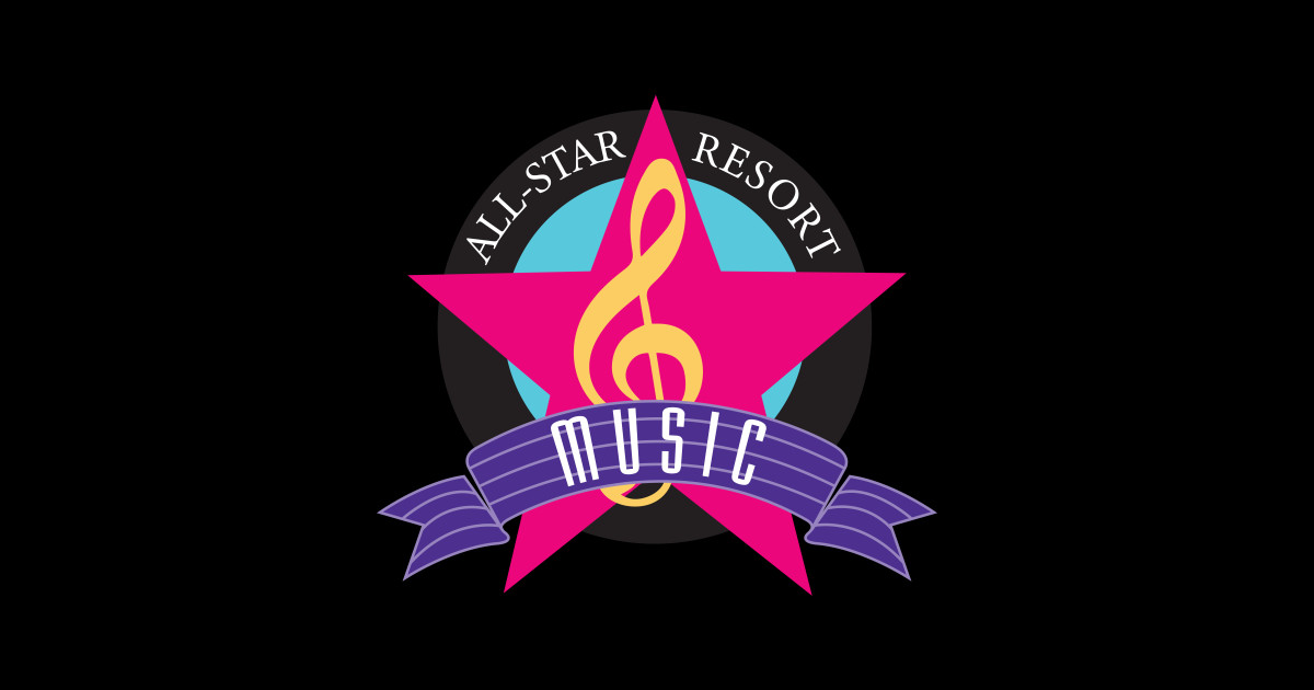 All Star Music Resort - Disney World - Sticker | TeePublic