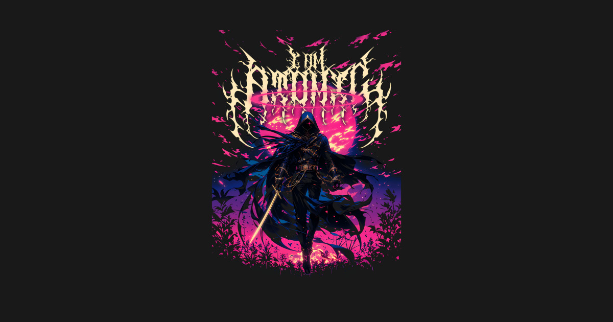 WIZARD ATOMIC – Neon Blade Sorcerer Dark Fantasy Art - Wizard Atomic - T-Shirt | TeePublic
