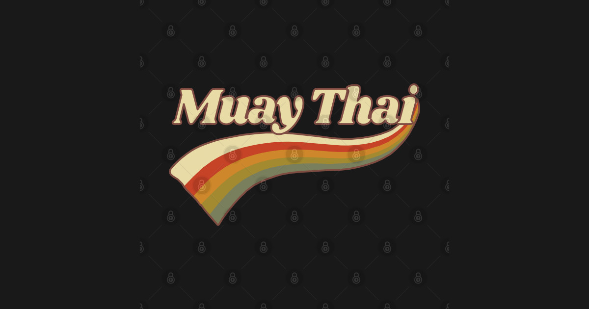 Retro Muay Thai Sign - Muay Thai Retro - T-Shirt | TeePublic