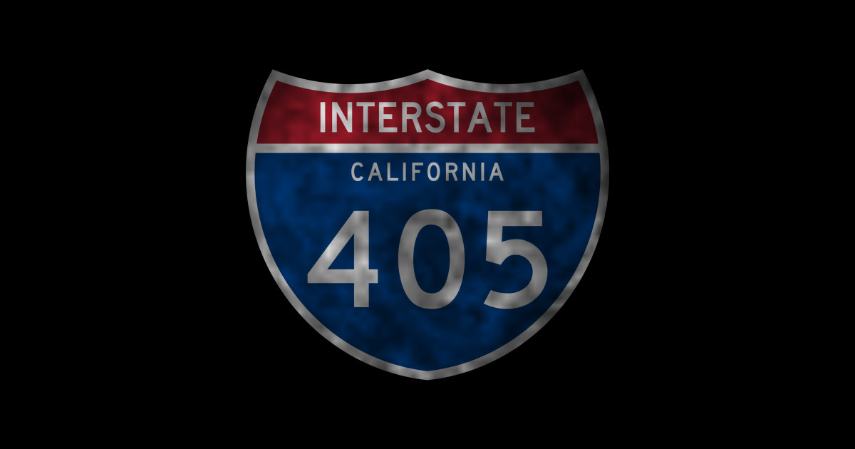 405 Freeway by Basement Mastermind - Los Angeles Ca - Sticker | TeePublic