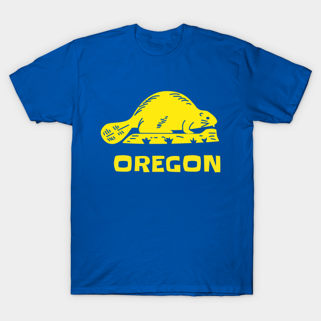 Cute Oregon Beaver Gift for State of Oregon Resident - Oregon - T-Shirt ...