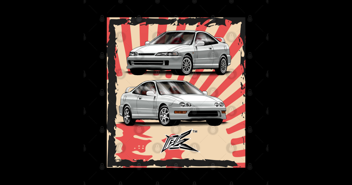 acura integra dc2 dc4 - Acura Integra - Sticker | TeePublic
