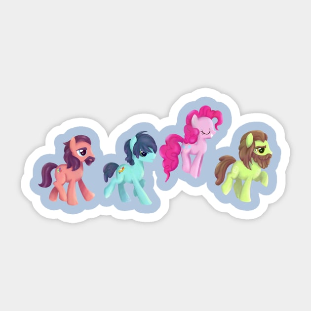 My Little Pony - Pinkie Pie Beatles - My Little Pony - Sticker | TeePublic