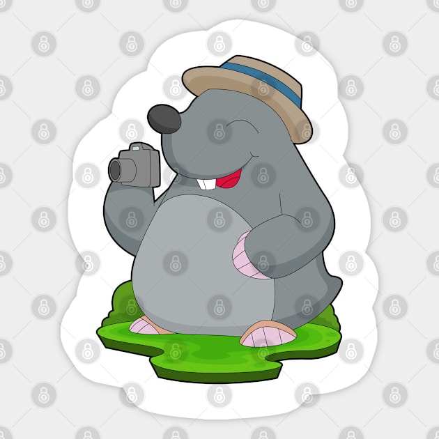 Mole Photographer Camera - Mole - Sticker | TeePublic