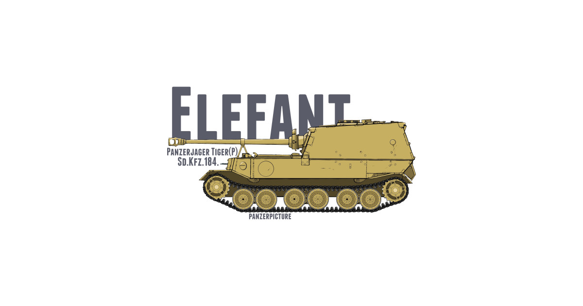 Elefant Tank Destroyer - Tank - T-Shirt | TeePublic