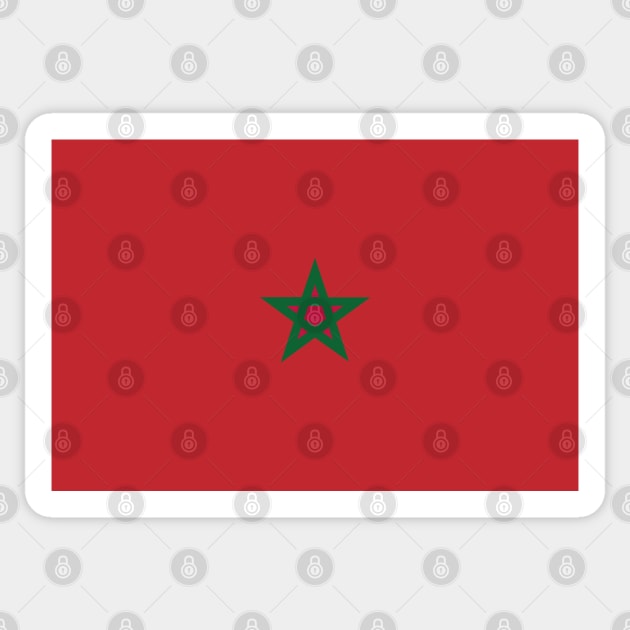 Flag of Morocco - Morocco Flag - Sticker | TeePublic