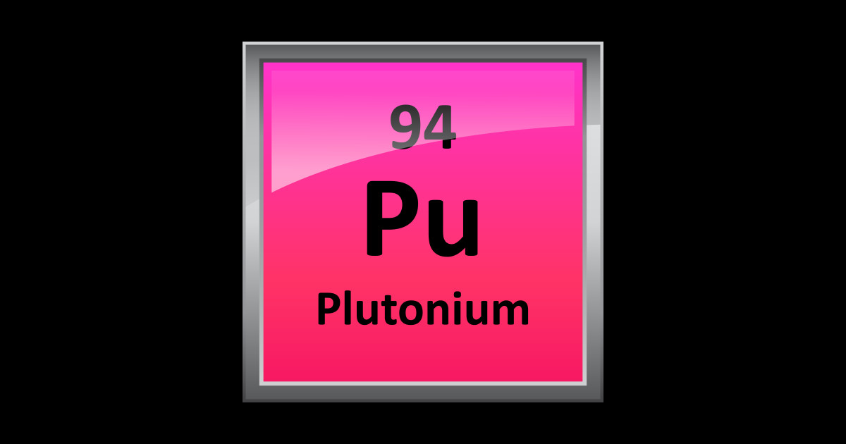 Plutonium Periodic Table Element Symbol - Plutonium - Sticker | TeePublic