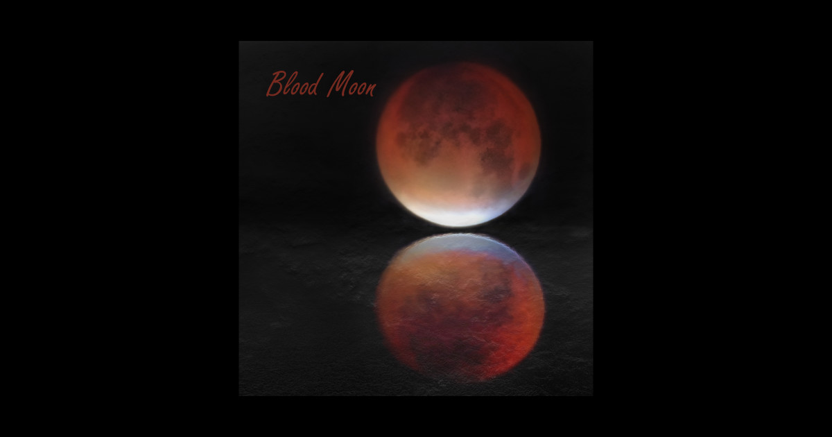 Super blood moon - Blood Moon Reflection - Sticker | TeePublic