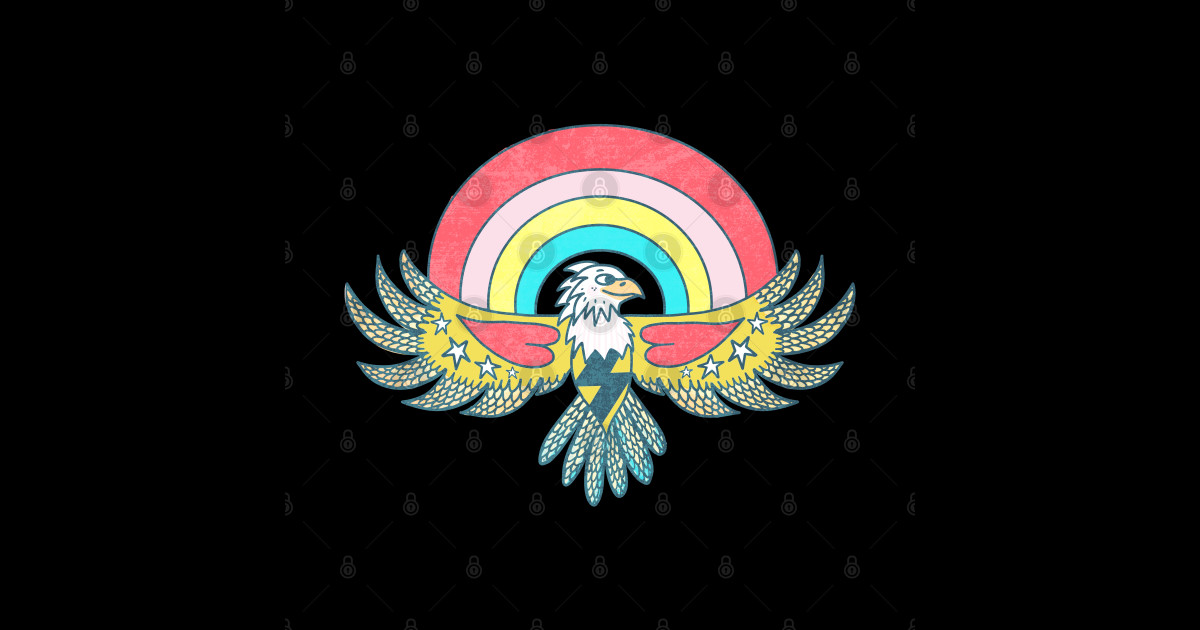 FALCON RAINBOW - Bird Of Prey - Sticker | TeePublic